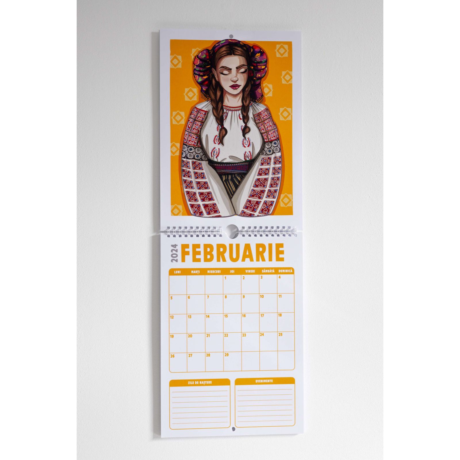 Стенен календар, Ronic X, Romancute илюстрации, A4, 12+1 листа, фин ...