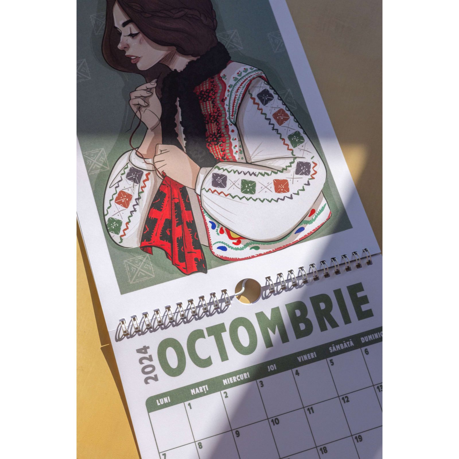 Стенен календар, Ronic X, Romancute илюстрации, A4, 12+1 листа, фин ...