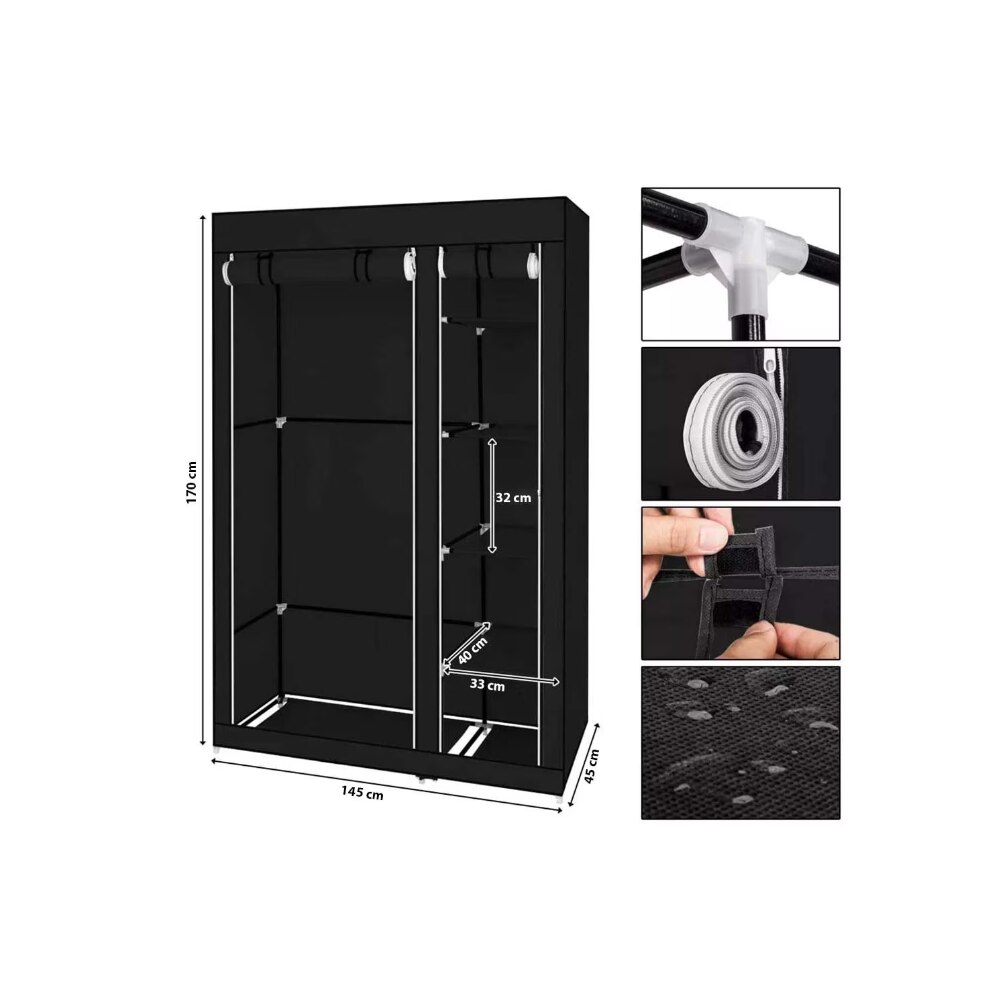 Dulap Din Material Textil, AT PERFORMANCE®, depozitare haine/105X45X170 ...