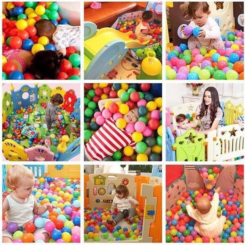 Set 100 mingi colorate pastel, PROCART, diametru 5.5 cm, plastic ...