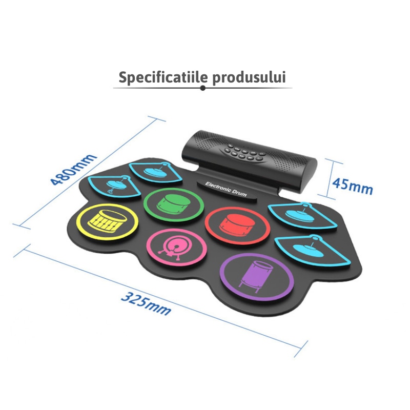 Set tobe electronice MaGeCa® cu pedale de picior, Design compact si ...