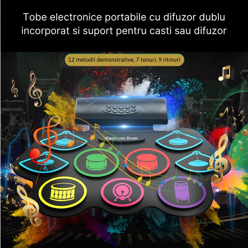 Set tobe electronice MaGeCa® cu pedale de picior, Design compact si ...