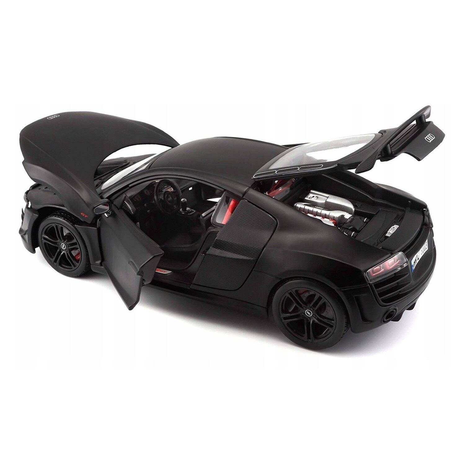 Masina de jucarie Audi R8 GT, Maisto, Metal, Negru, 3 ani+ - eMAG.ro