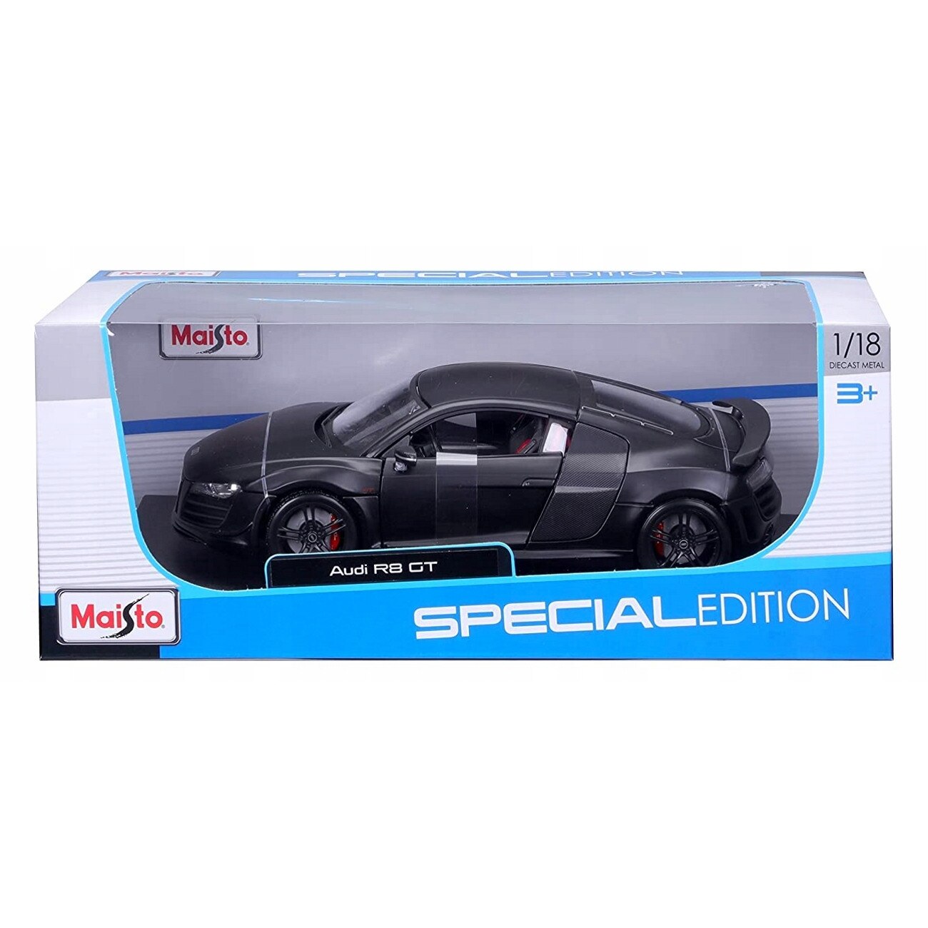 Masina de jucarie Audi R8 GT, Maisto, Metal, Negru, 3 ani+ - eMAG.ro