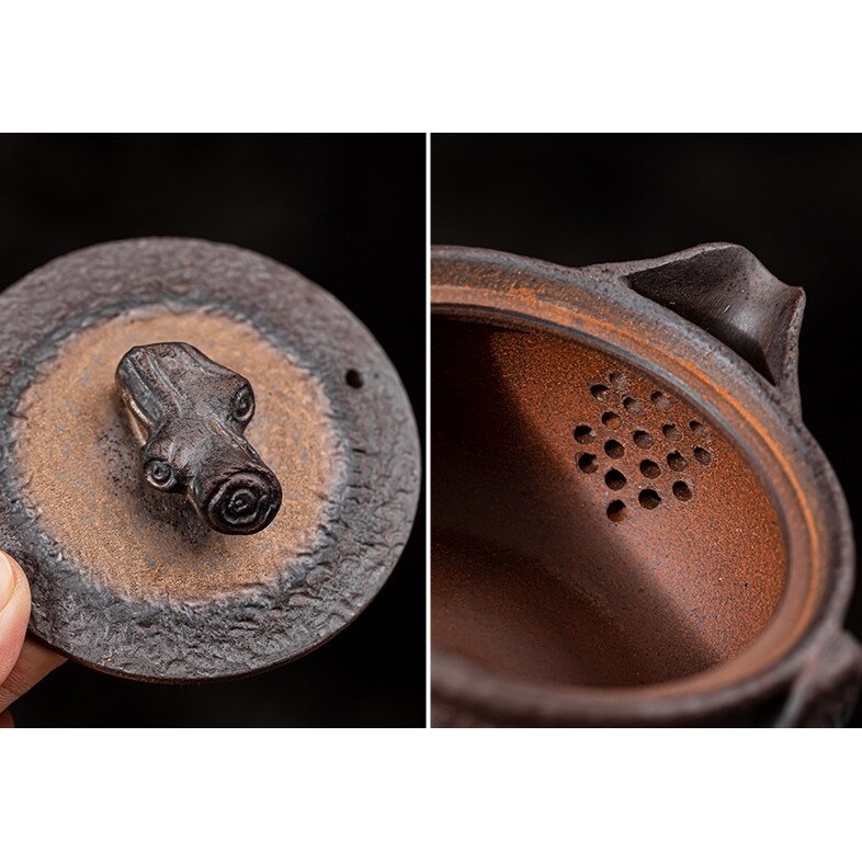 Set ceai japonez/chinezesc, Ceainic si masuta pentru colectarea ...