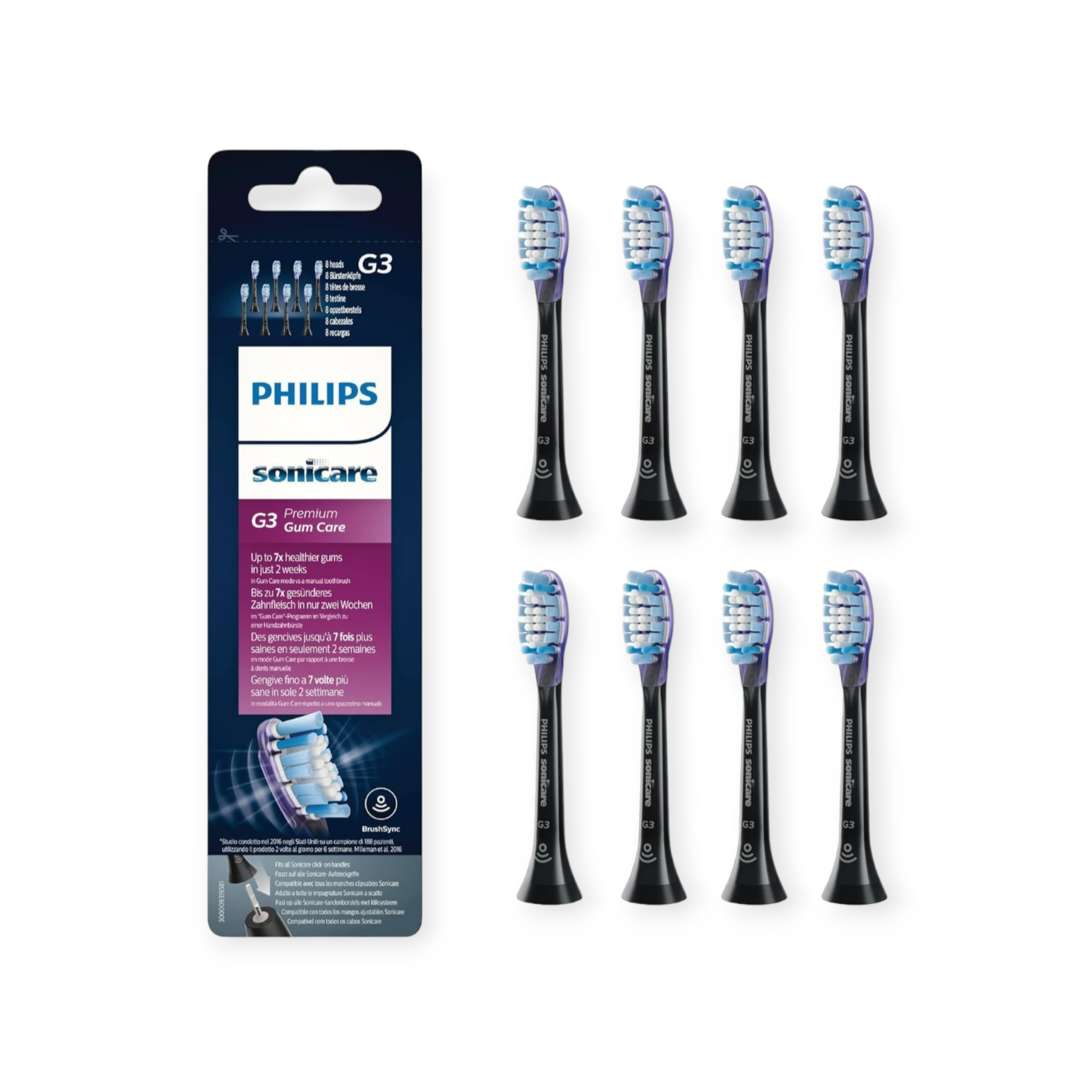 Tartalék elektromos fogkefe Philips Sonicare G3 Premium Gum Care HX9058 ...