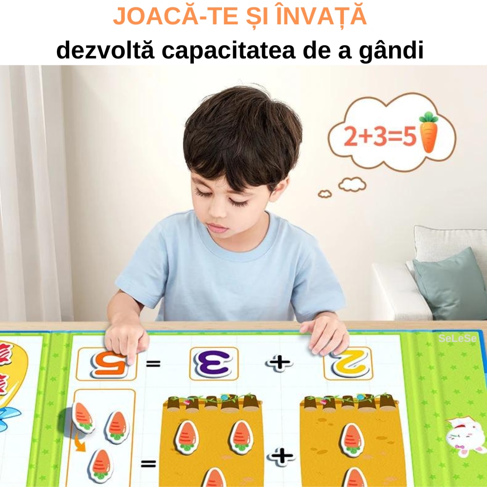 Planse de Matematica timpurie SeLeSe, pentru copii, joc de Adunare si ...
