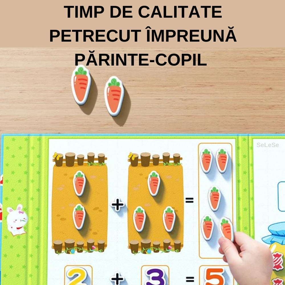 Planse de Matematica timpurie SeLeSe, pentru copii, joc de Adunare si ...