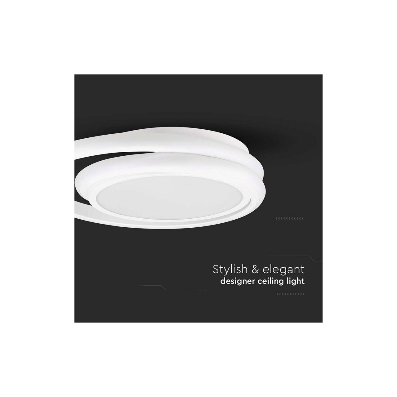 Plafoniera led, 2560 lm, 24W, 4000K, 300 x 50 mm, Aluminiu, Negru - eMAG.ro