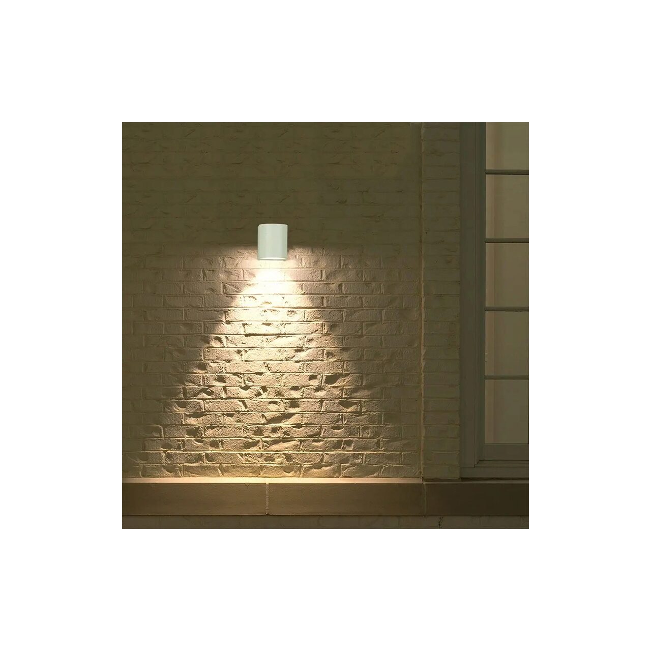 LED аплик с фасунга GU10, без крушка, 35W, алуминий, кръгъл, 92 x 80 x ...