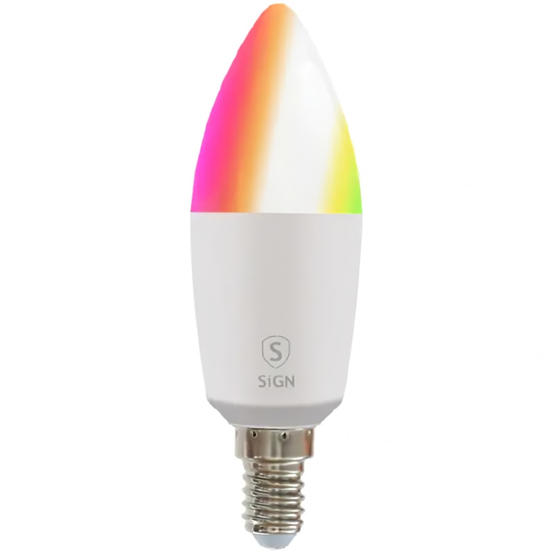 Bec ceramic LED E14, 4.5W, 2700K - 6500K, Wi-Fi, cu aplicatie pe ...