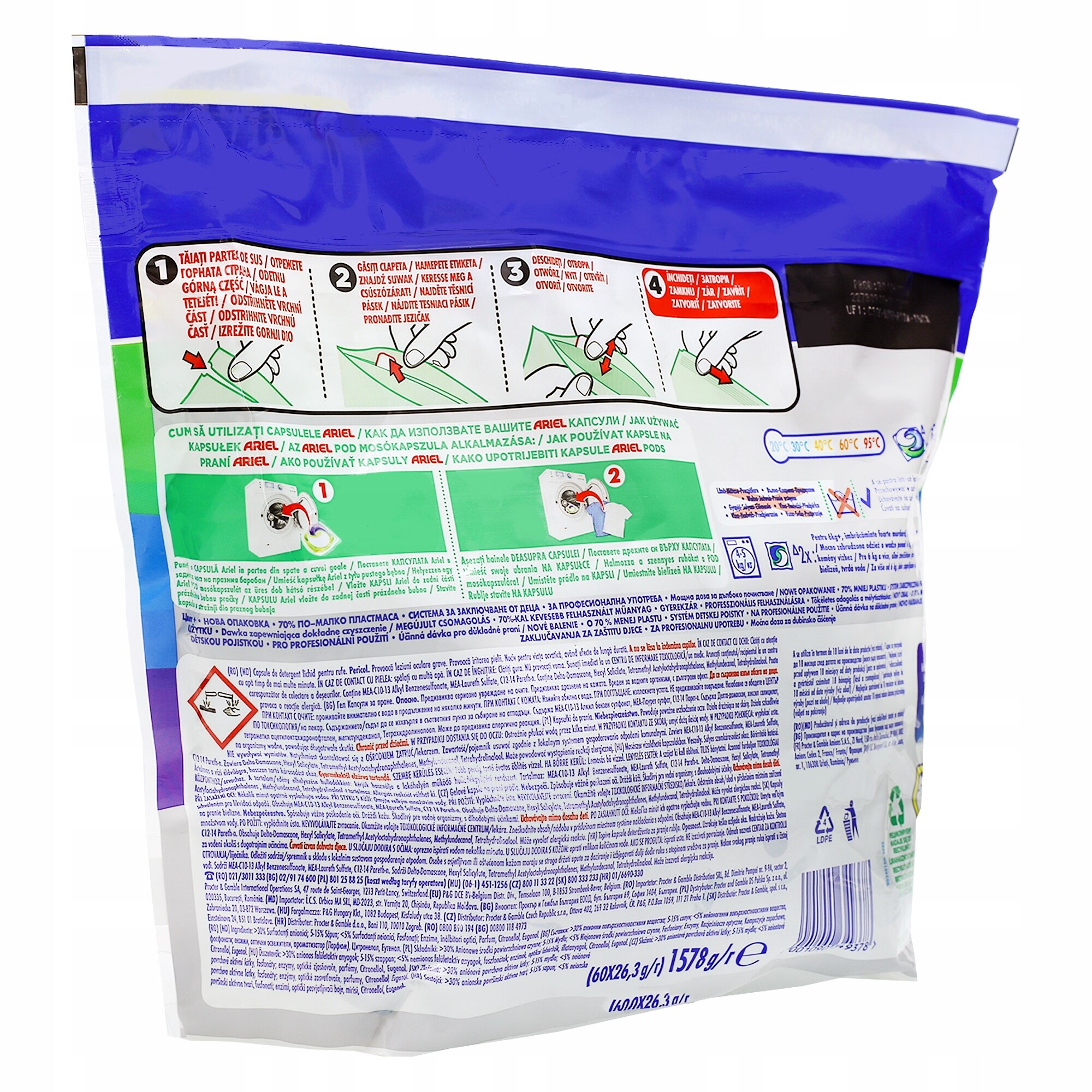 Detergent pentru rufe, ariel Rufe colorate, 60 capsule - eMAG.ro