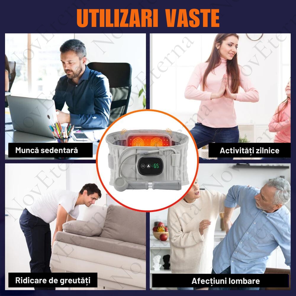 Centura Premium de Masaj pentru Spate si Talie NovEterna®, Decompresie ...