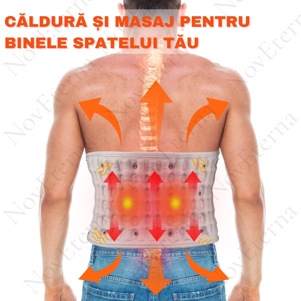 Centura Premium de Masaj pentru Spate si Talie NovEterna®, Decompresie ...
