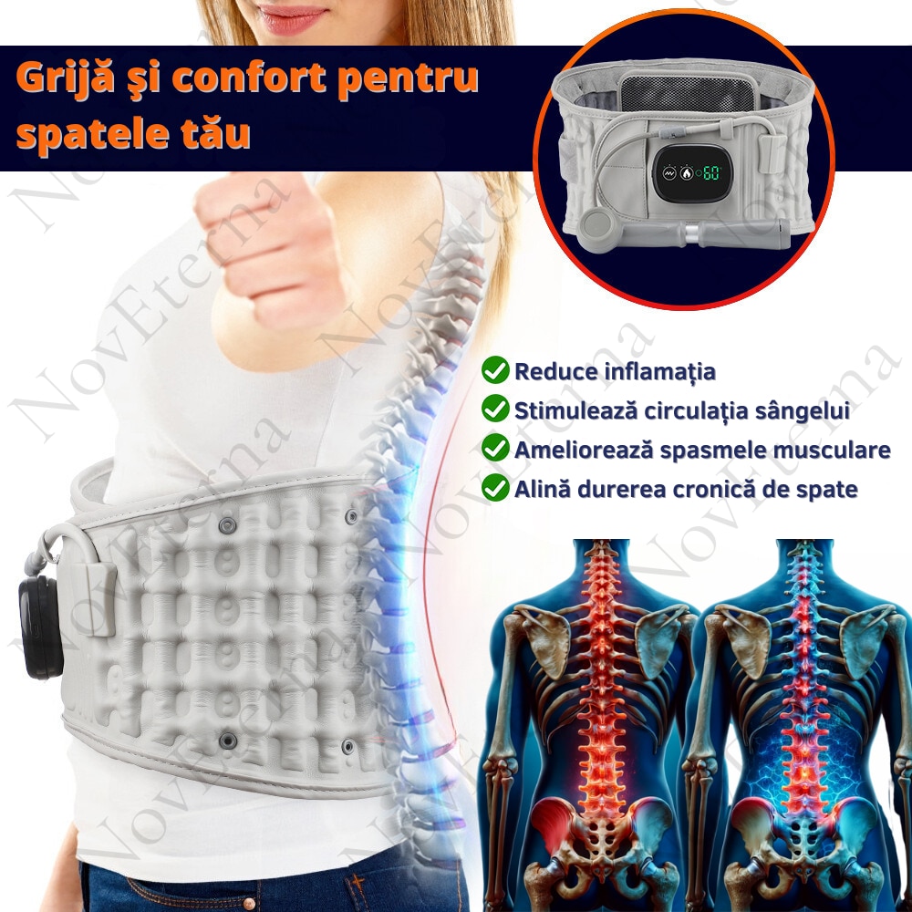 Centura Premium de Masaj pentru Spate si Talie NovEterna®, Decompresie ...