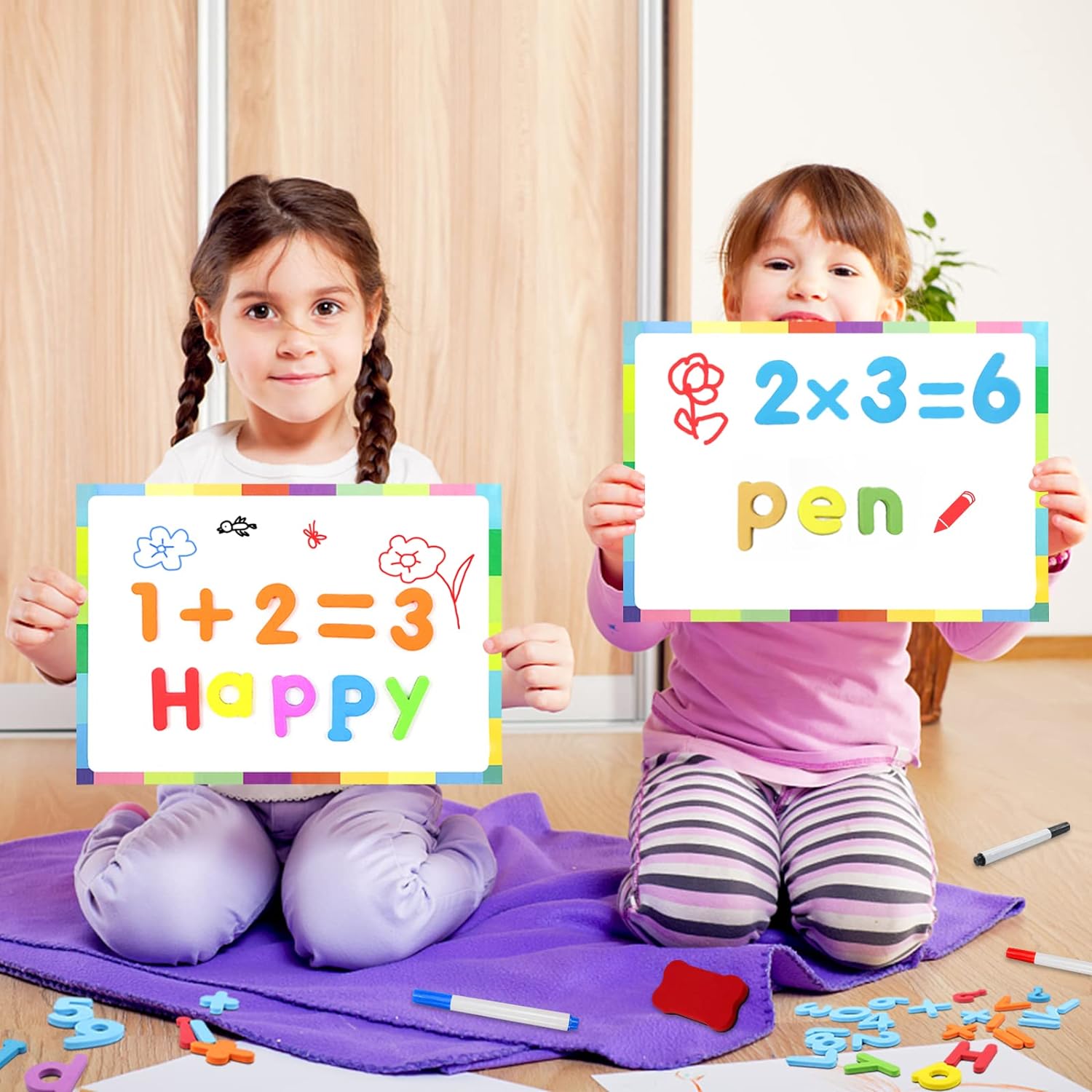 Jucarii educative pentru copii, Set 287 piese cu litere alfabet si ...