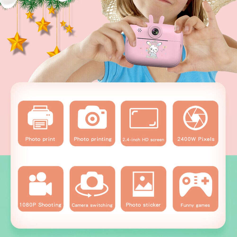 Camera instantanee pentru copii, Aparat foto copii cu functie de ...