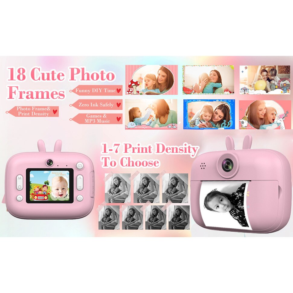 Camera instantanee pentru copii, Aparat foto copii cu functie de ...
