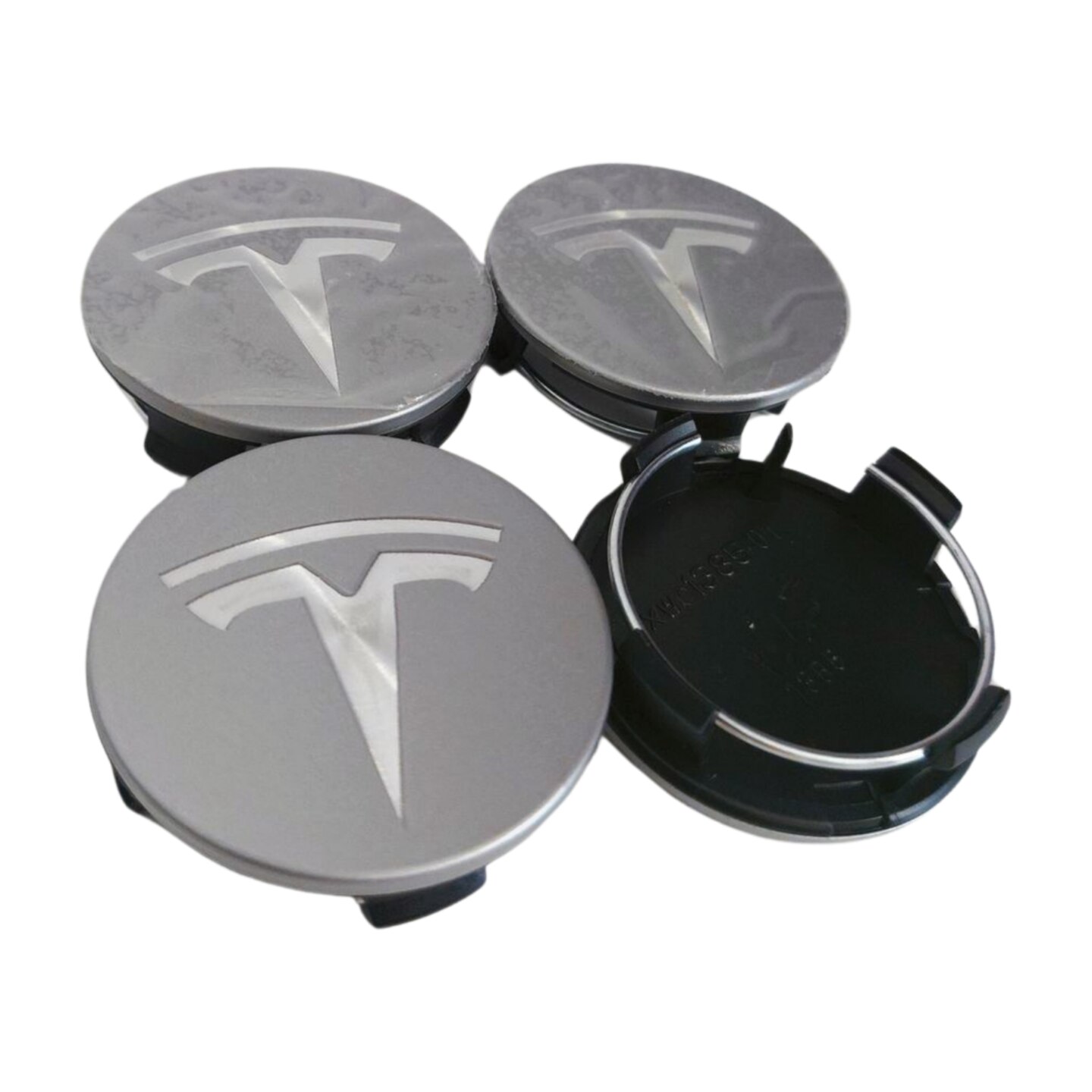 Set 4 capace jante TESLA exterior: 57mm, interior: 51mm + odorizant ...
