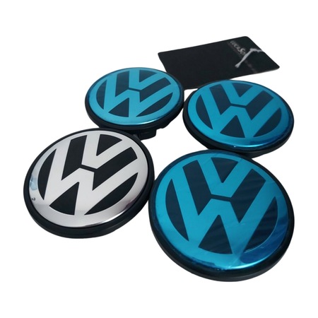 Set 4 capace jante VW Volkswagen exterior: 76mm, interior: 65mm ...