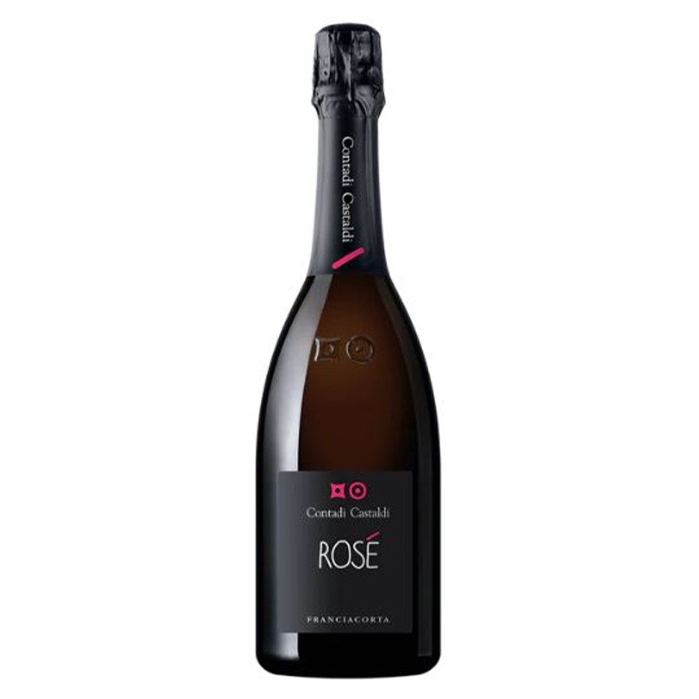 Set 2 x Vin Spumant Rose Contadi Castaldi Rose Brut Franciacorta, 0.75 ...