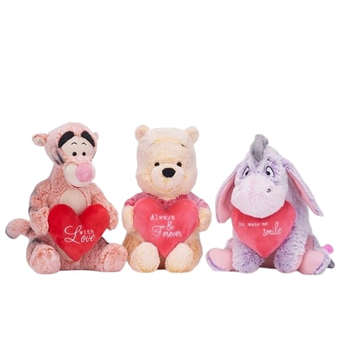 Set 3 Jucarii De Plus Winnie The Pooh Piglet Si Eeyore Disney Cu
