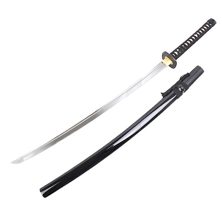Sabie Katana cu teaca cu Suporte, Decorativ, de Antrenament, Otel ...