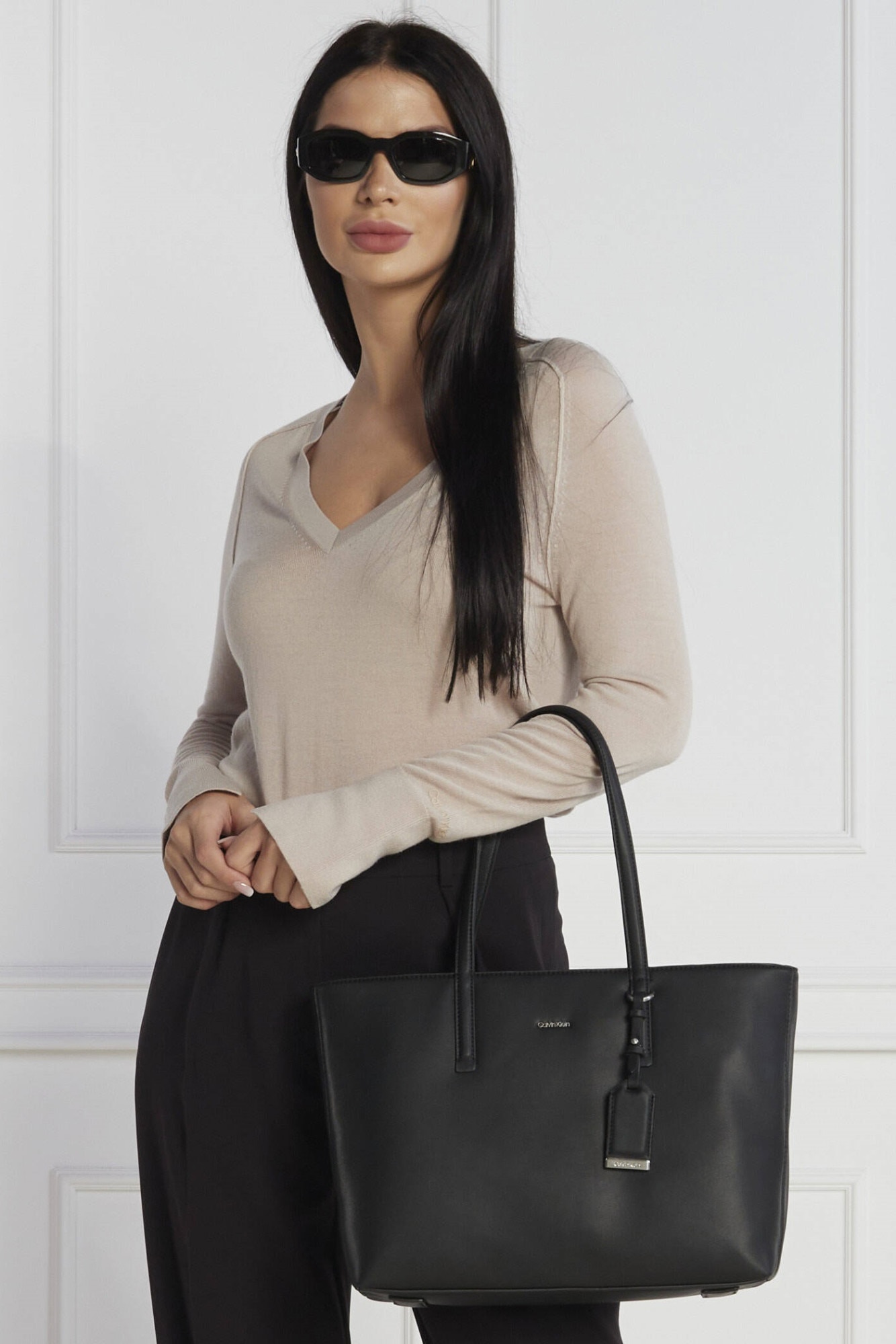 Geanta shopper Calvin Klein SKUK60K610736, Negru - eMAG.ro