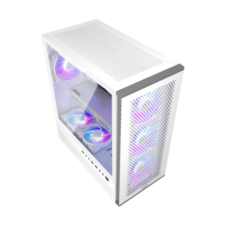 Carcasa PCCOOLER, Tower, ATX, fara sursa, sticla securizata, 3 ...