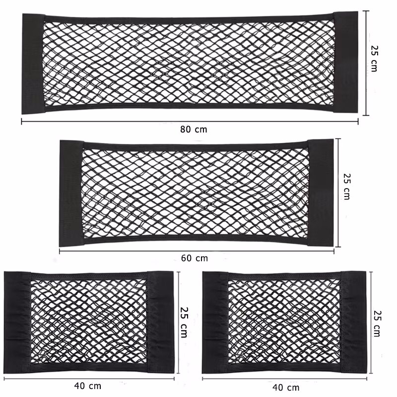 Plasa elastica pentru masina, organizator portbagaj tip buzunar cu scai ...