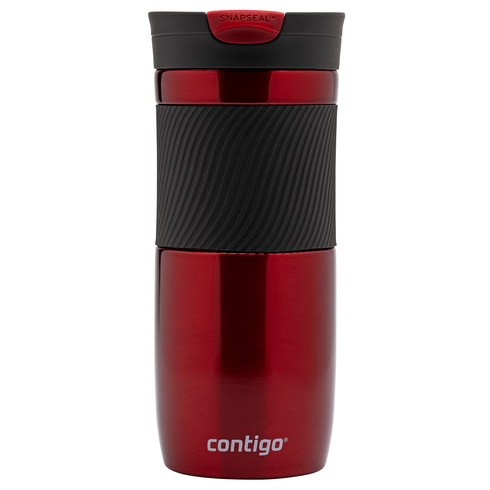 Set de cani termice Contigo Byron 470ml, Inox - rosu + negru mat - eMAG.ro