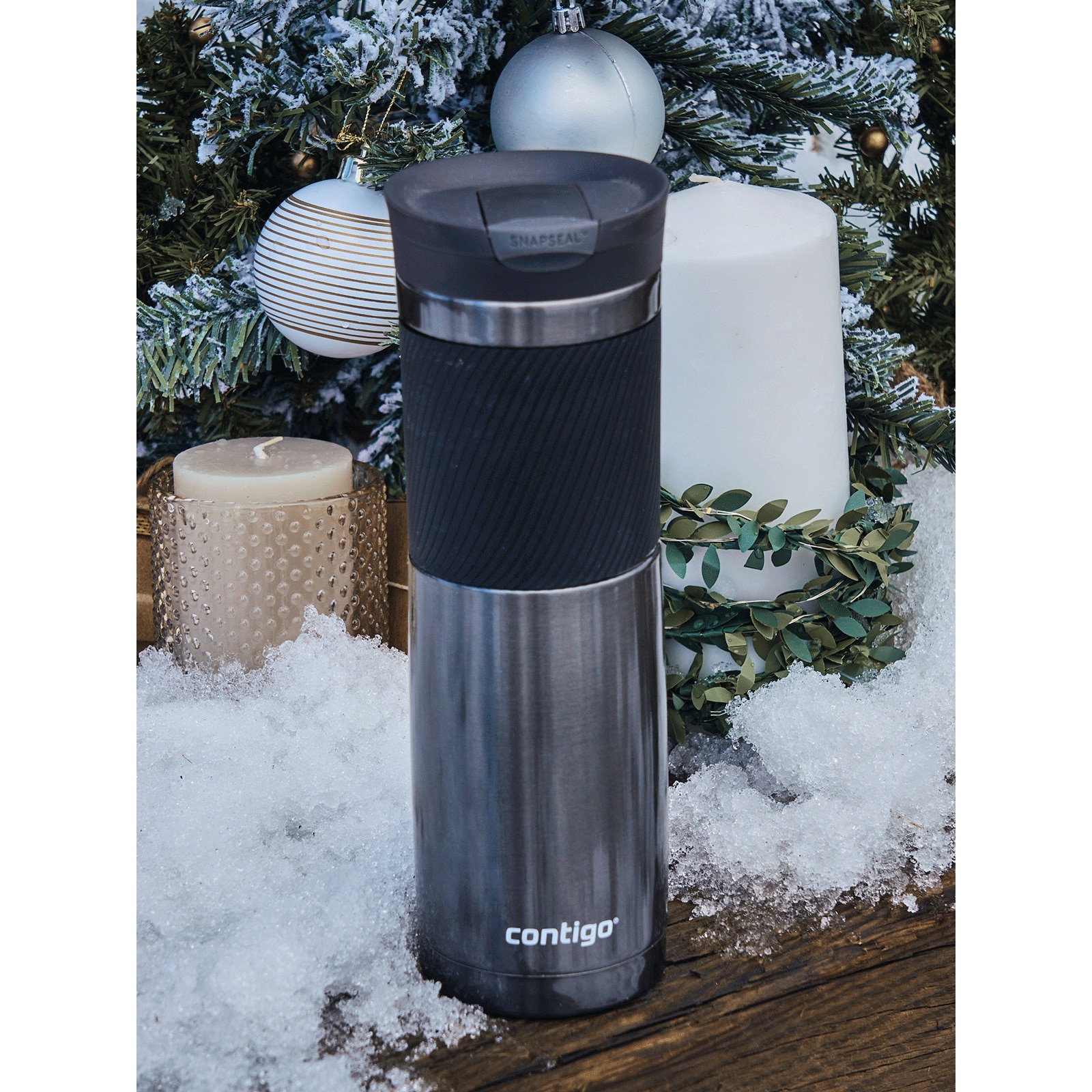 Set de cani termice, Inox, Contigo Byron 470ml Stainless Steel + Byron ...