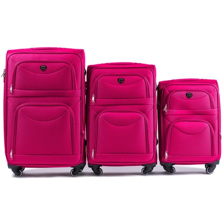 Set 3 valize, Wings, Roz, S\M\L - eMAG.ro