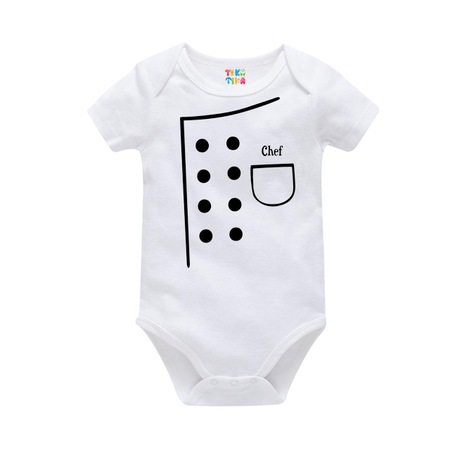 Body alb maneca scurta ''chef'' - eMAG.ro