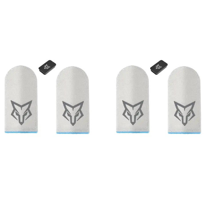 Set 4x Degetare Gaming, Fox V5, Fibra Glass, anti-transpiratie + cutie ...