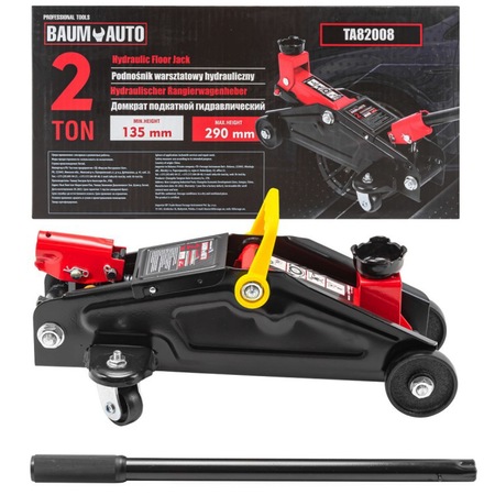 Cric hidraulic de ridicare auto, BaumAuto, Negru - eMAG.ro