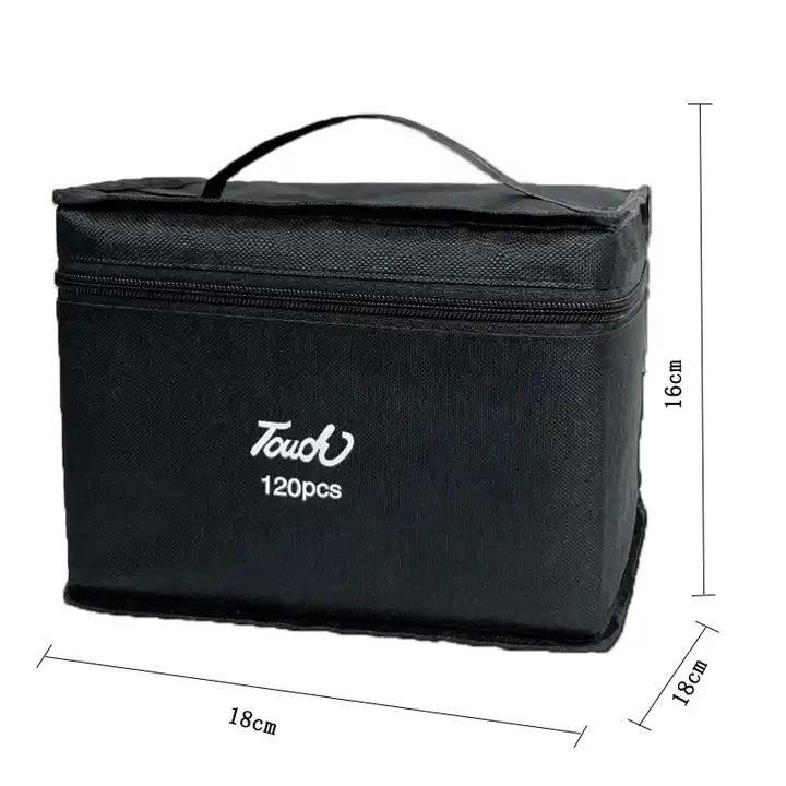 120 db WePro Store dupla marker készlet, professzionális, vékony és vastag, alkohol alapú tinta ...