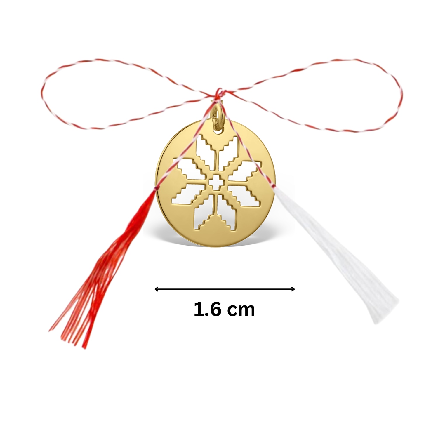 Pandantiv martisor din argint aurit, Colul morii, motiv traditional ...