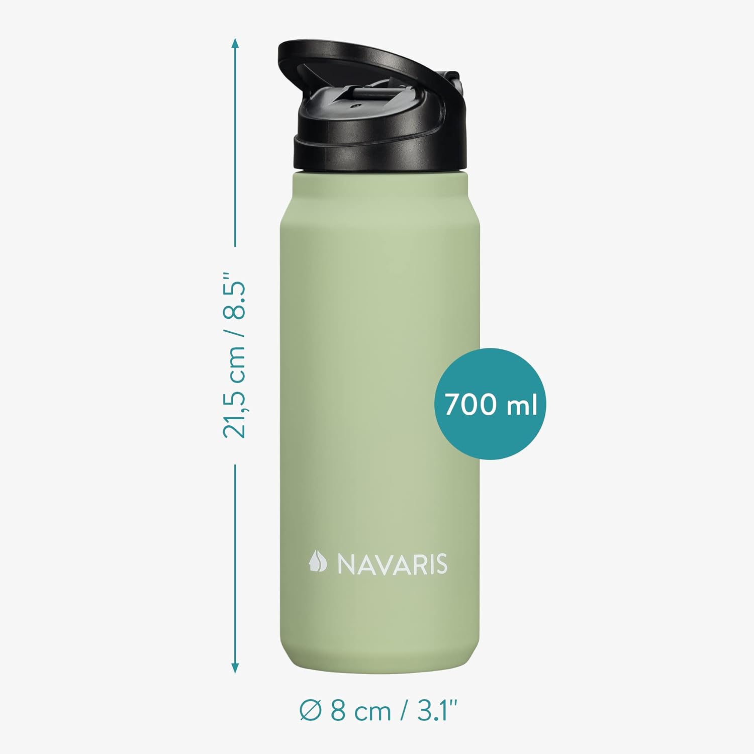 Termos verde din otel inoxidabil, 700 ml - eMAG.ro
