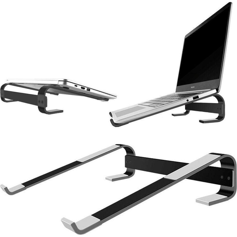 Suport laptop, Strado, Aluminiu, 18", Argintiu - eMAG.ro