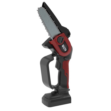 Mini ferastrau cu lant, 8 inch, 21V, 1500 mAh, 2 Lanturi, Rosu - eMAG.ro
