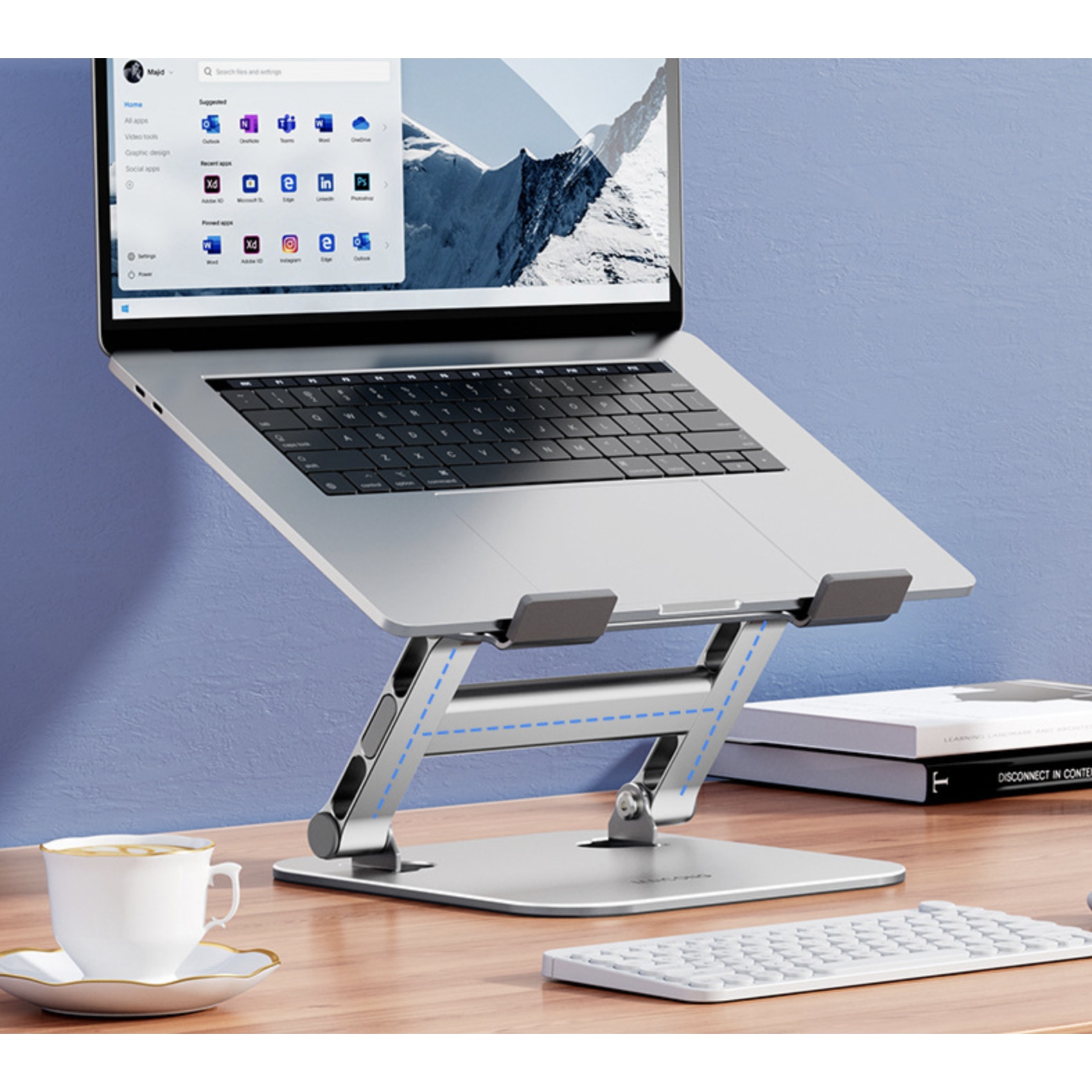 Suport ergonomic si rezistent pentru laptop si tableta, portabil ...