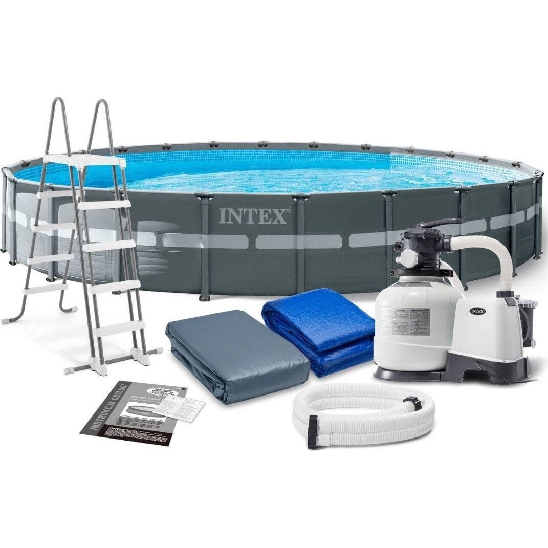 Piscina de gradina Ultra XTR, Intex, Otel, Cu pompa, 220-240V ...