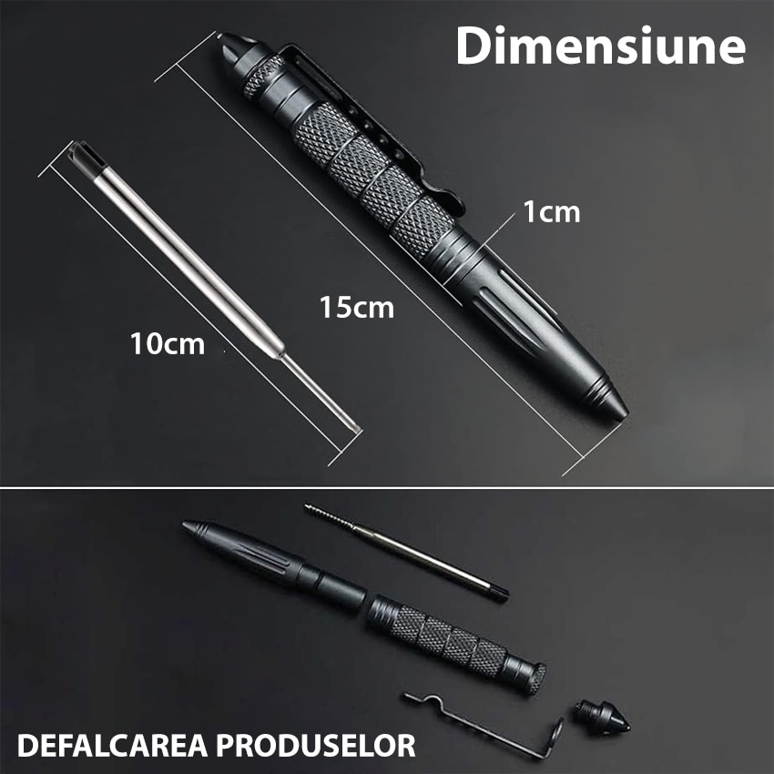 Pix tactic, Chucai, Inox, 148mm, Negru - eMAG.ro