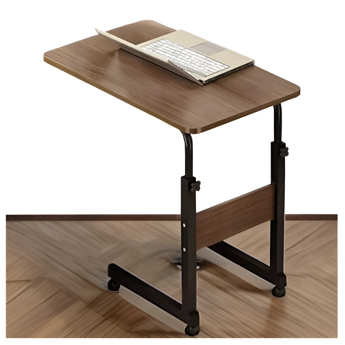 Birou Mobil, eSimplu®, cu Inaltime Reglabila, Maro, MDF, 80 x 40 x 83 ...