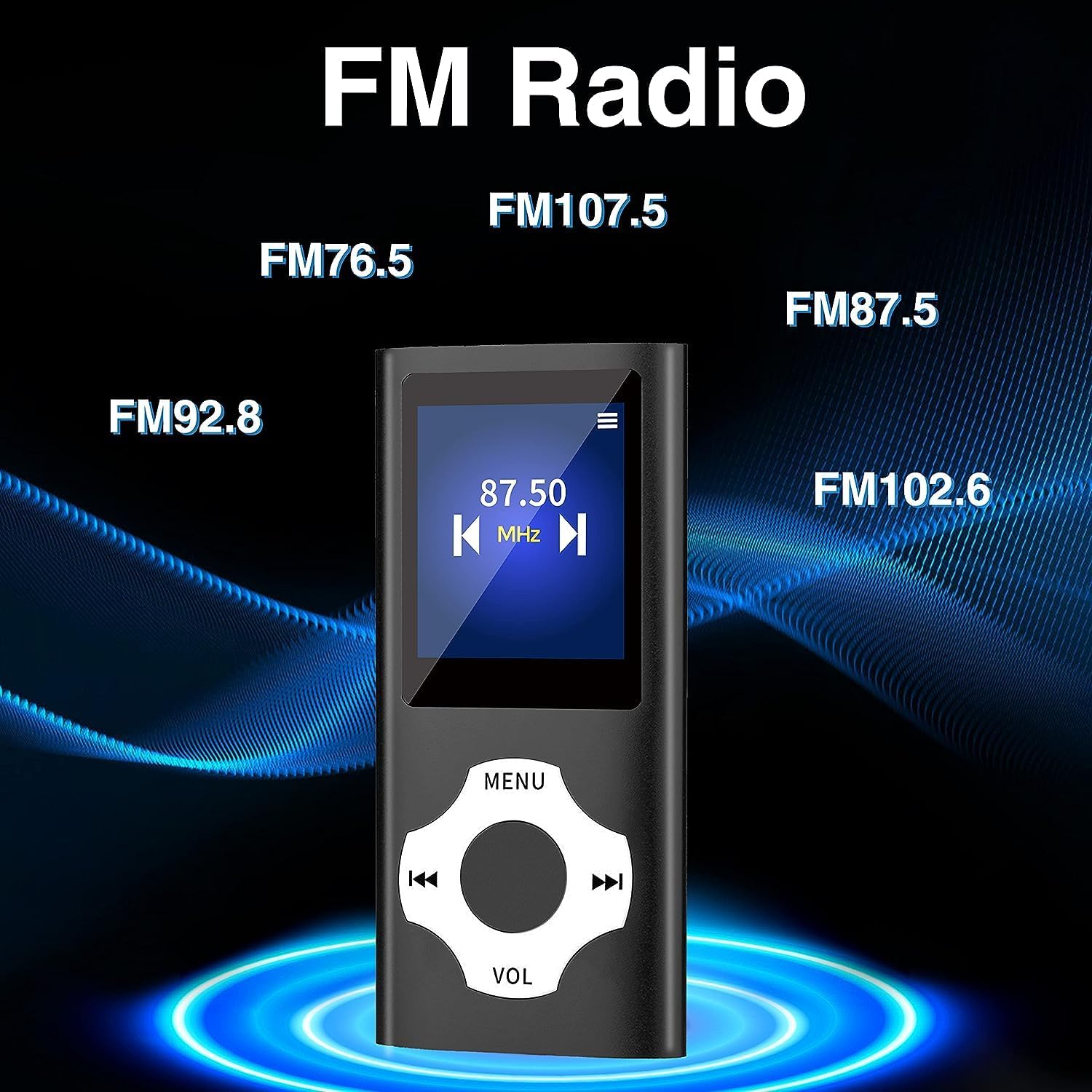 Player MP3/ MP4, JENUOS®, Card memorie 32 GB, Ecran LCD 1, 8'', radio ...