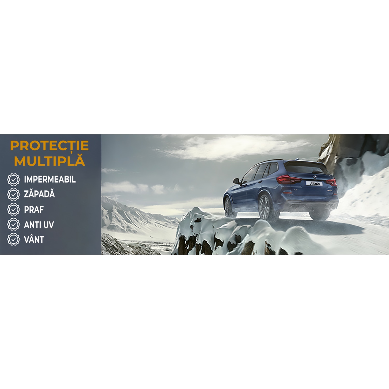 Prelata Auto Premium cu 6 Straturi, Impermeabila, Protectie UV, Praf, Zapada, Universala pentru ...