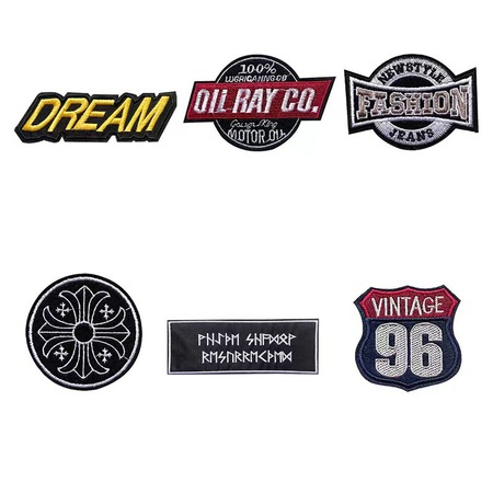 Set 6 petice textile, patch brodat, atasabil la cald, JENUOS® - eMAG.ro