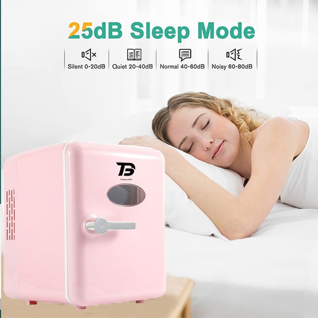 Mini frigider portabil, Tebnaild, 4L, Functie racire/incalzire, 27.5x25 ...