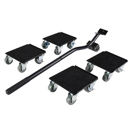 Set 4 dispozitive de ridicare mobila, Tebnaild, Otel, 1300 kg, Negru ...